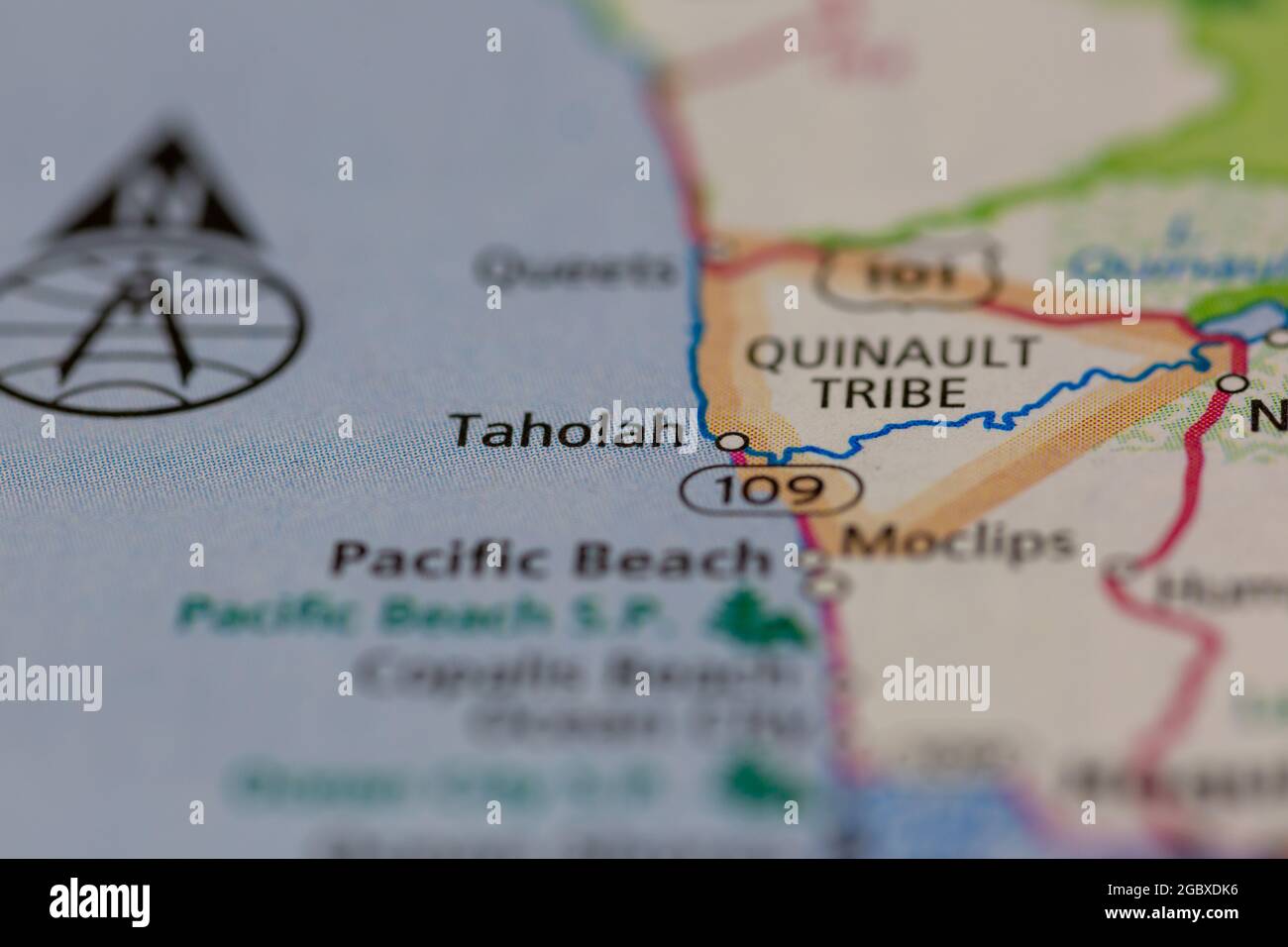 Taholah map hi-res stock photography and images - Alamy