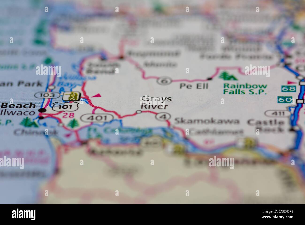 Grays river map hi-res stock photography and images - Alamy