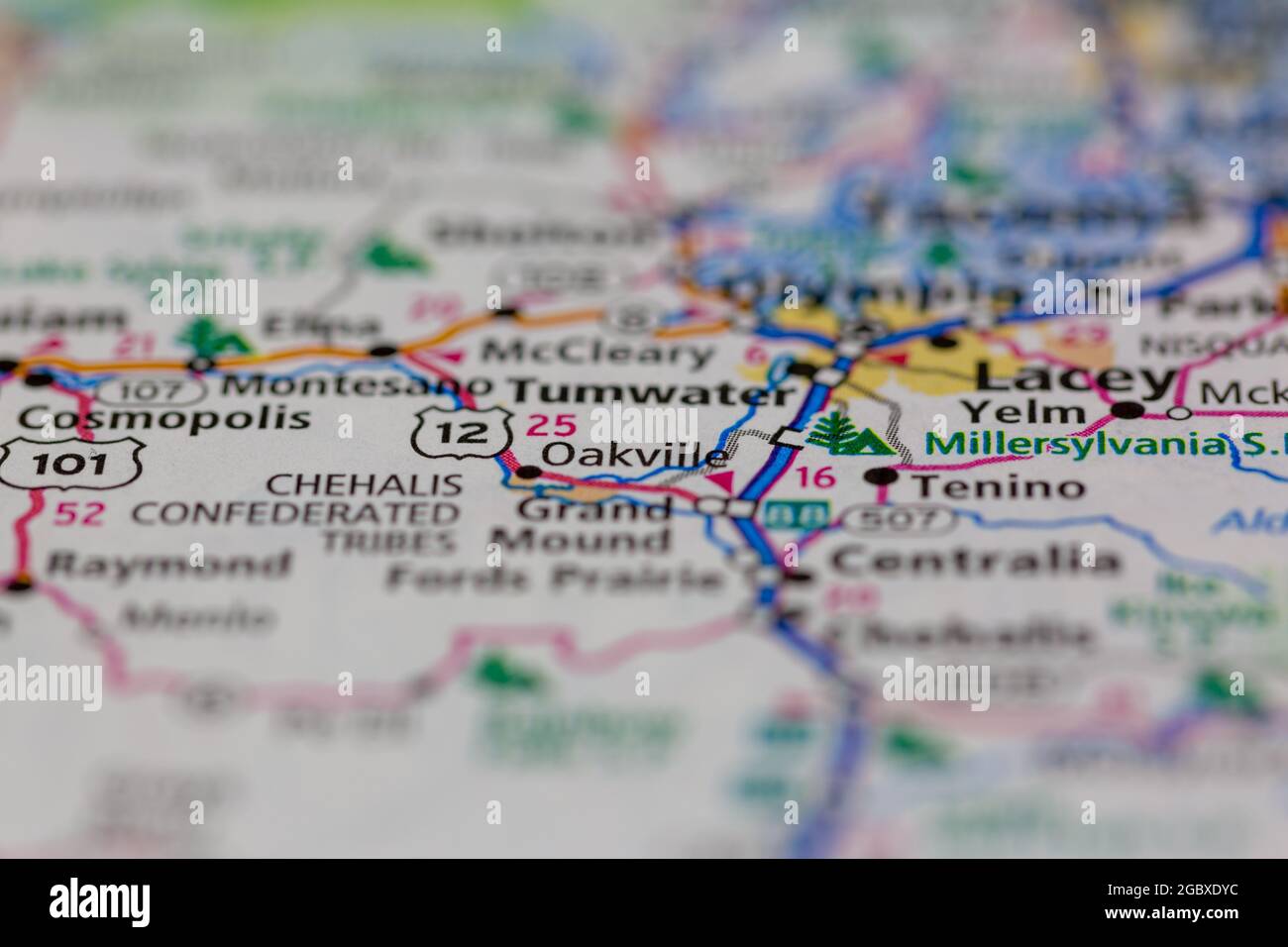 Oakville on a map hi-res stock photography and images - Alamy