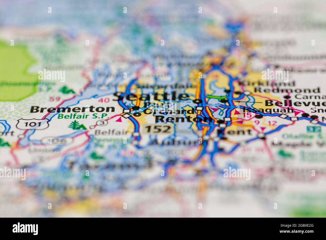 Orchard washington map hi-res stock photography and images - Alamy