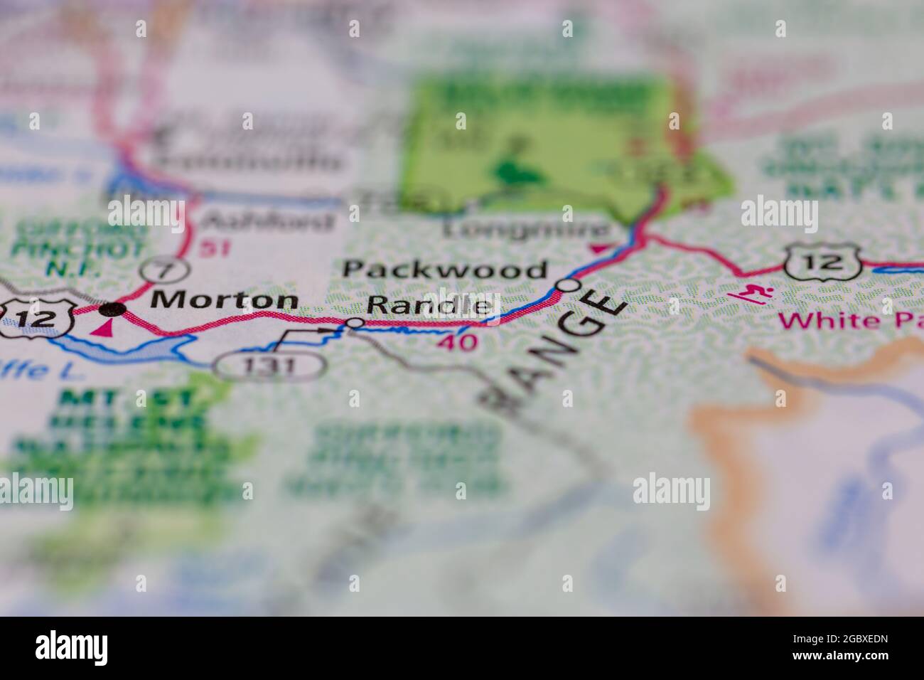 Map of randle washington hi-res stock photography and images - Alamy