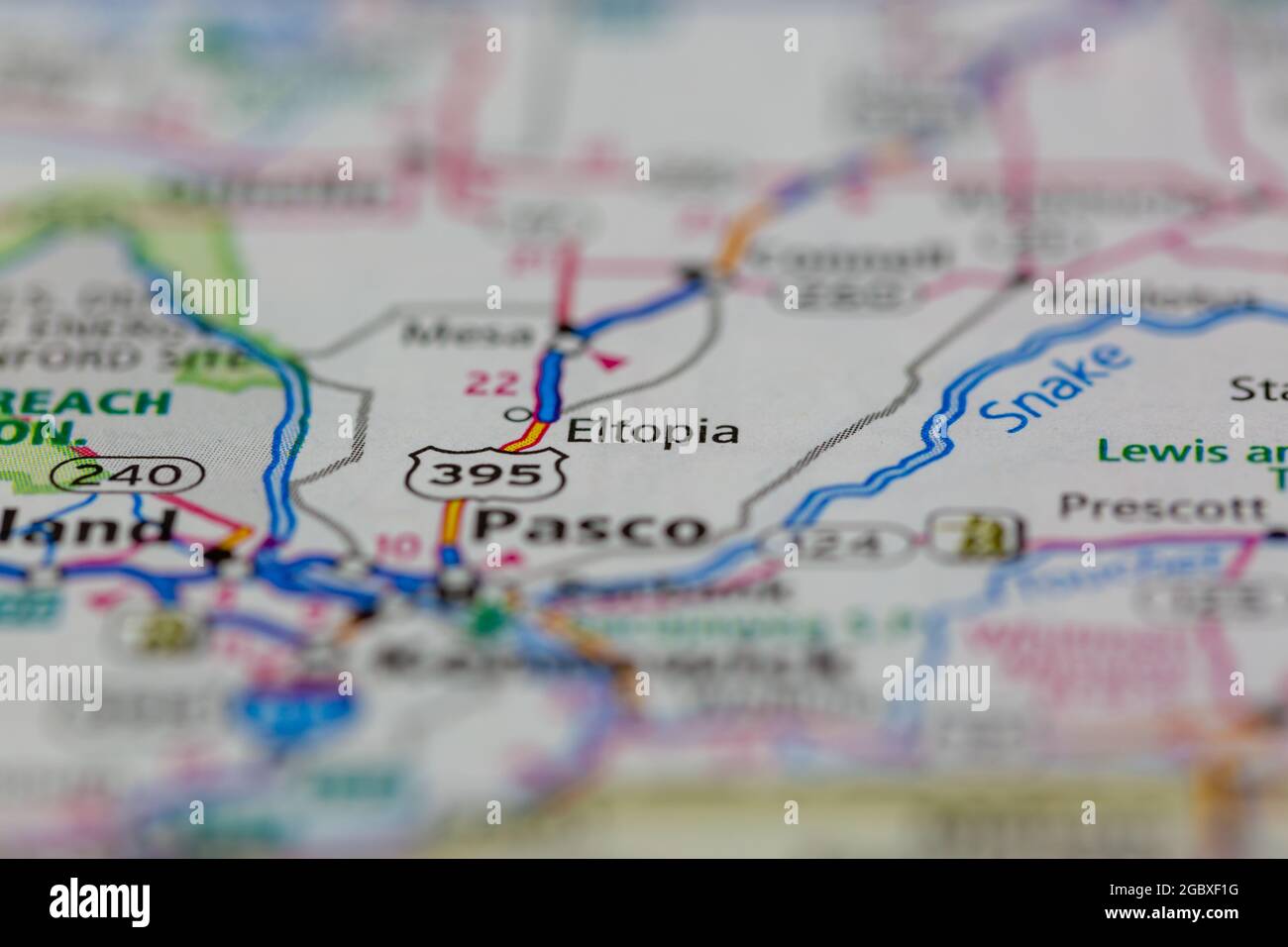 Map of eltopia hi-res stock photography and images - Alamy