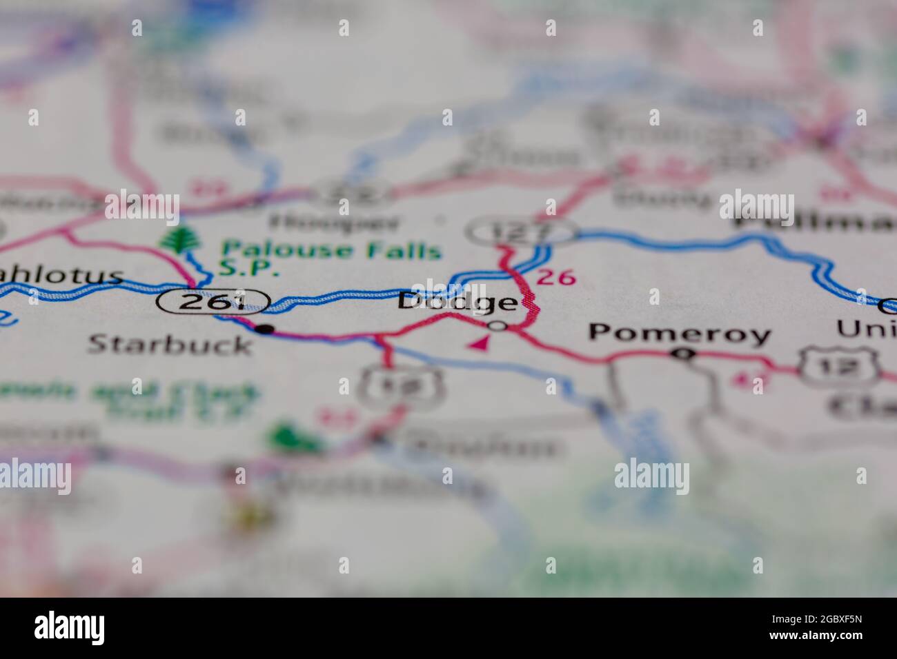 Map of dodge washington hi-res stock photography and images - Alamy