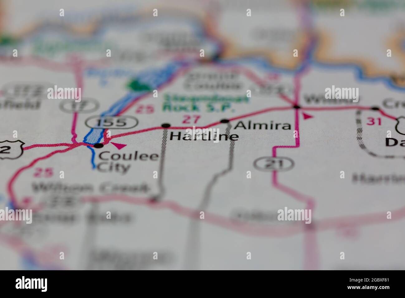 Map of hartline hi-res stock photography and images - Alamy