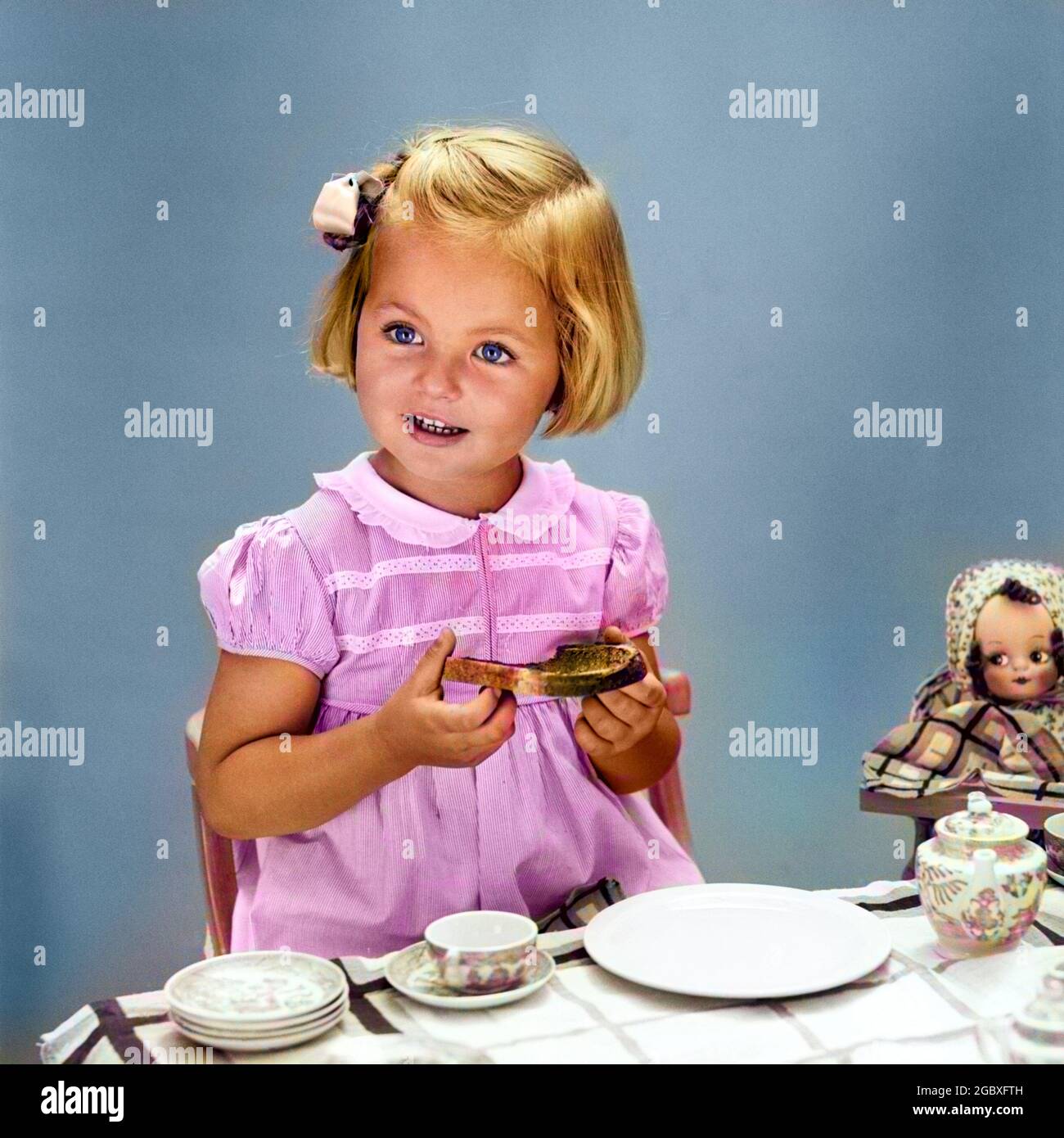 Doll tea party hi-res stock photography and images - Alamy