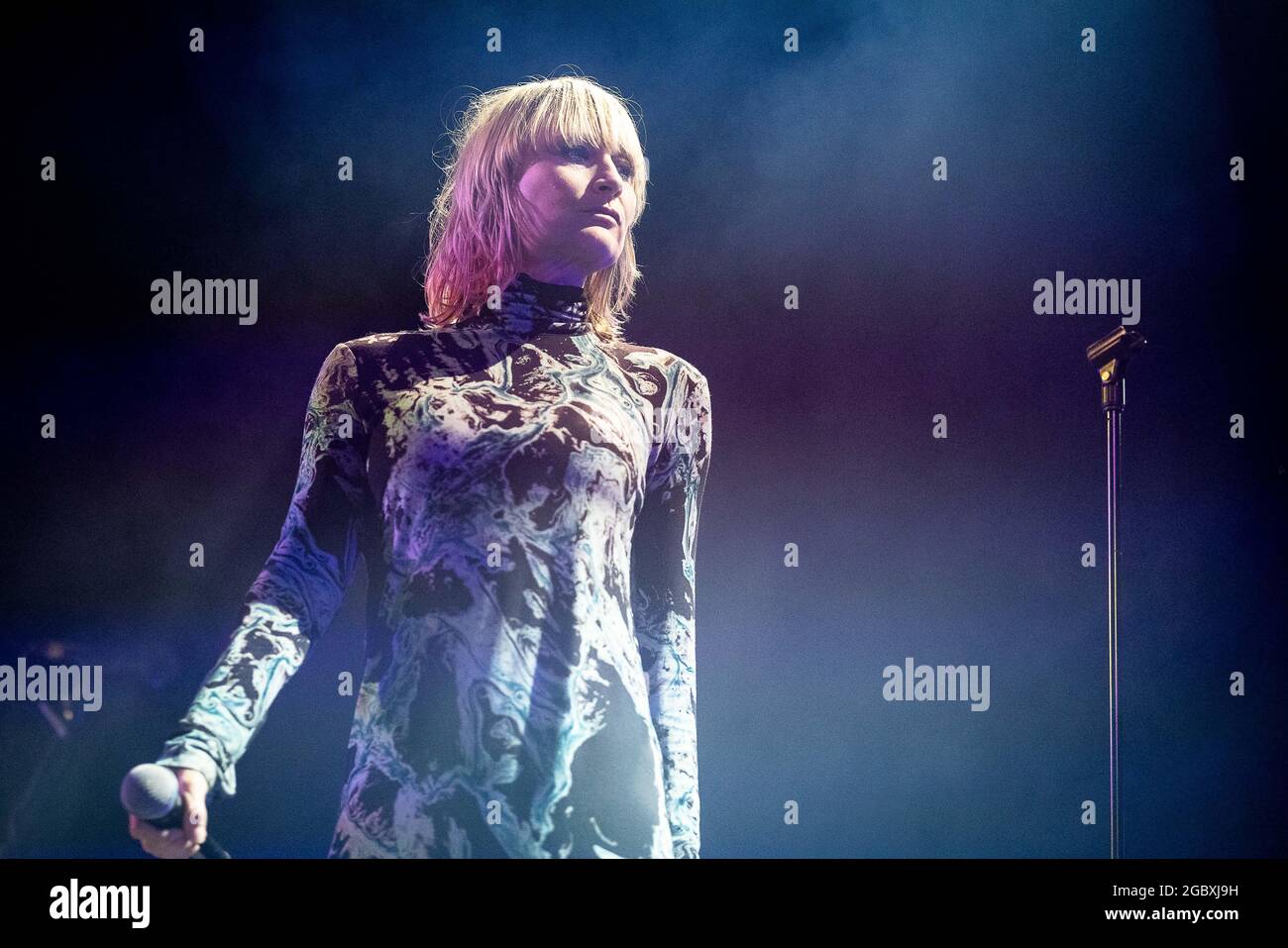 Hooverphonic's Geike Arnaert pictured during the Dranouter Zomersessie ...