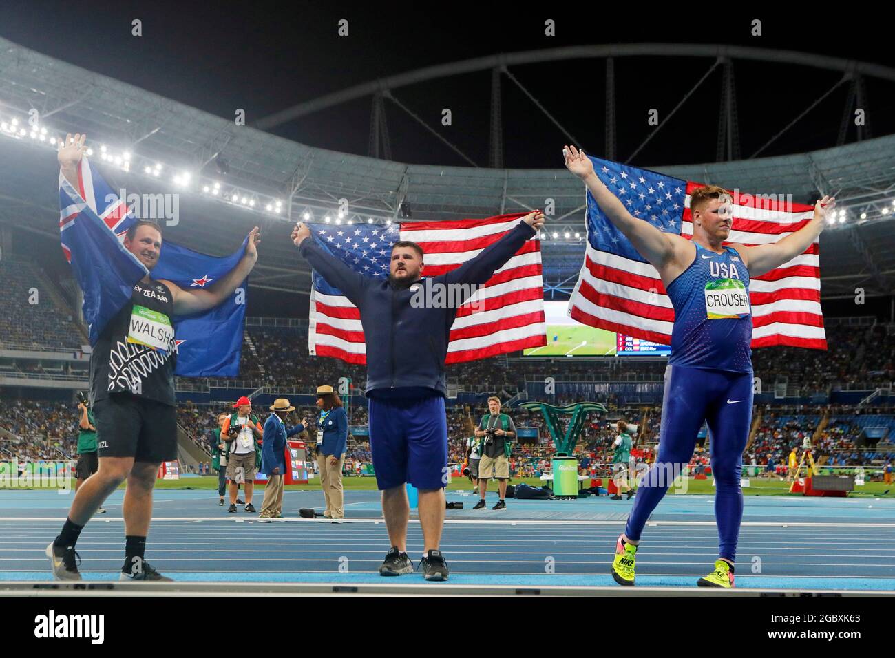 Ryan Crouser of USA team shot put wins gold medal at the Rio 2016 ...