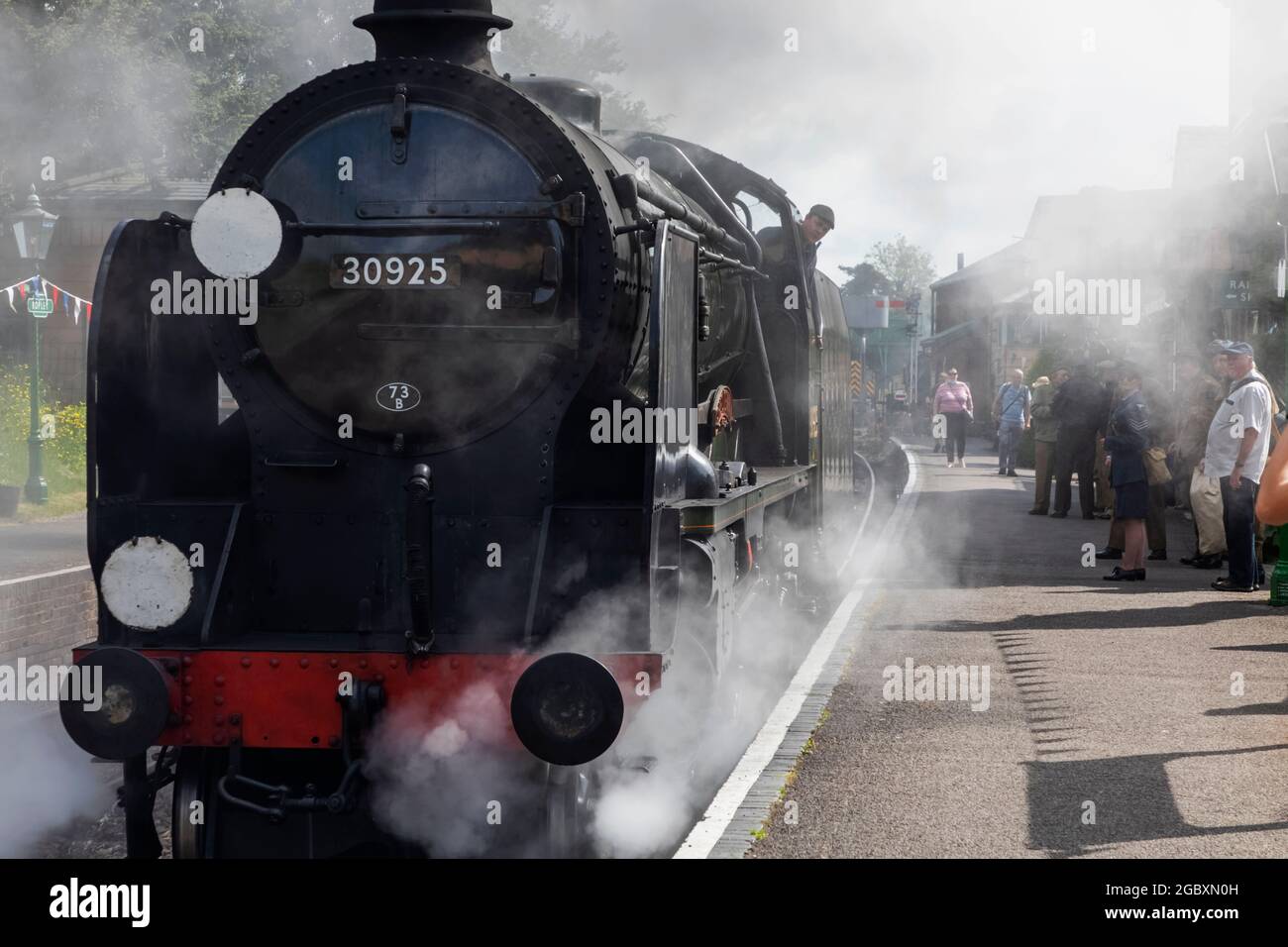 England, Hampshire, Ropley, Ropley Station, The Mid-Hants Heritage ...