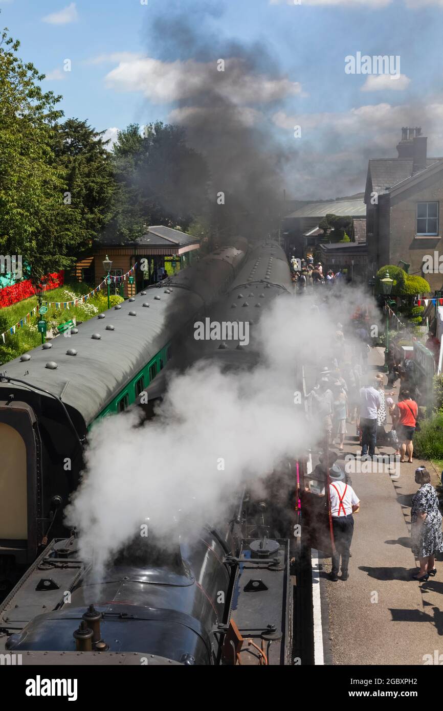 England, Hampshire, Ropley, Ropley Station, The Mid-Hants Heritage ...