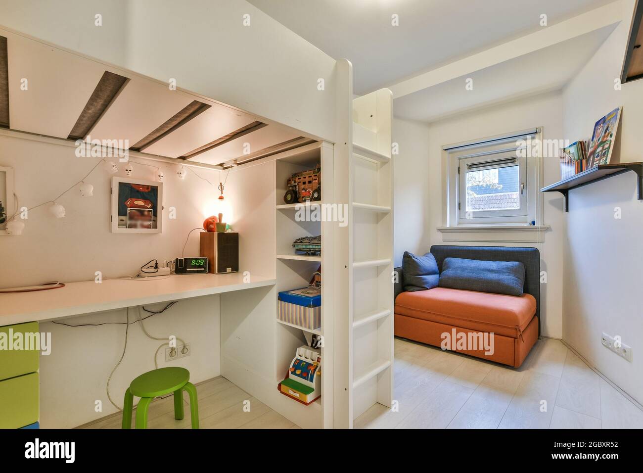 Cozy study room in a modern apartment Stock Photo - Alamy