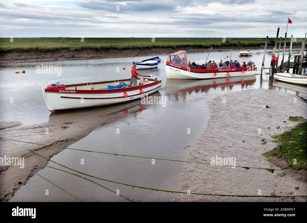 seal boat trips from morston quay morston north norfolk england Stock ...