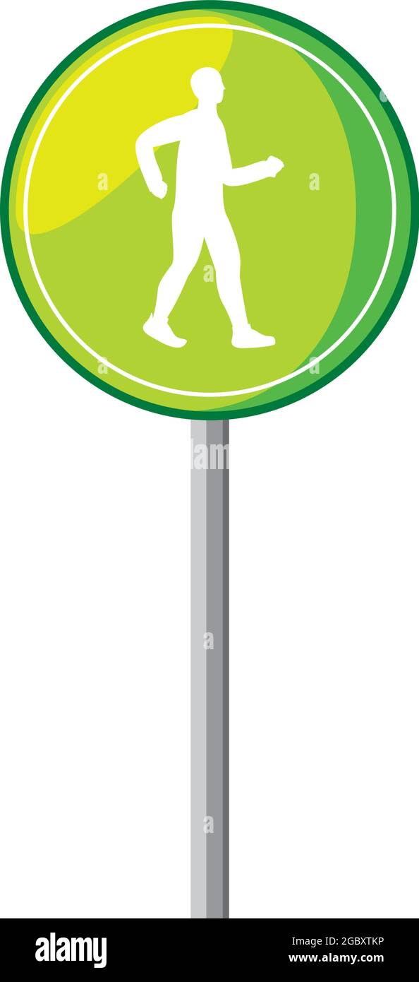 green road sign pedestrian Stock Vector Image & Art - Alamy