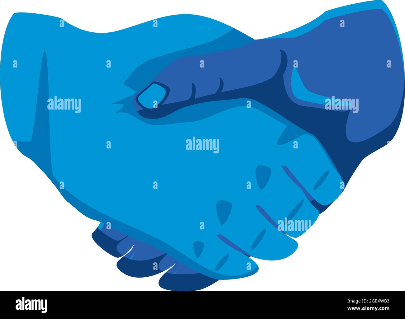 blue handshake peace Stock Vector Image & Art - Alamy