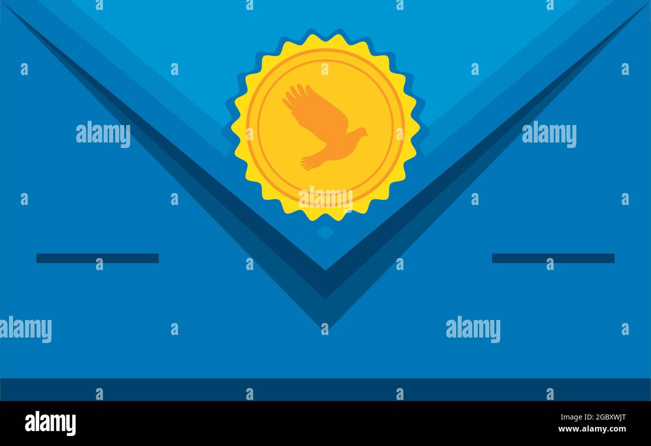 envelope peace stamp Stock Vector Image & Art - Alamy