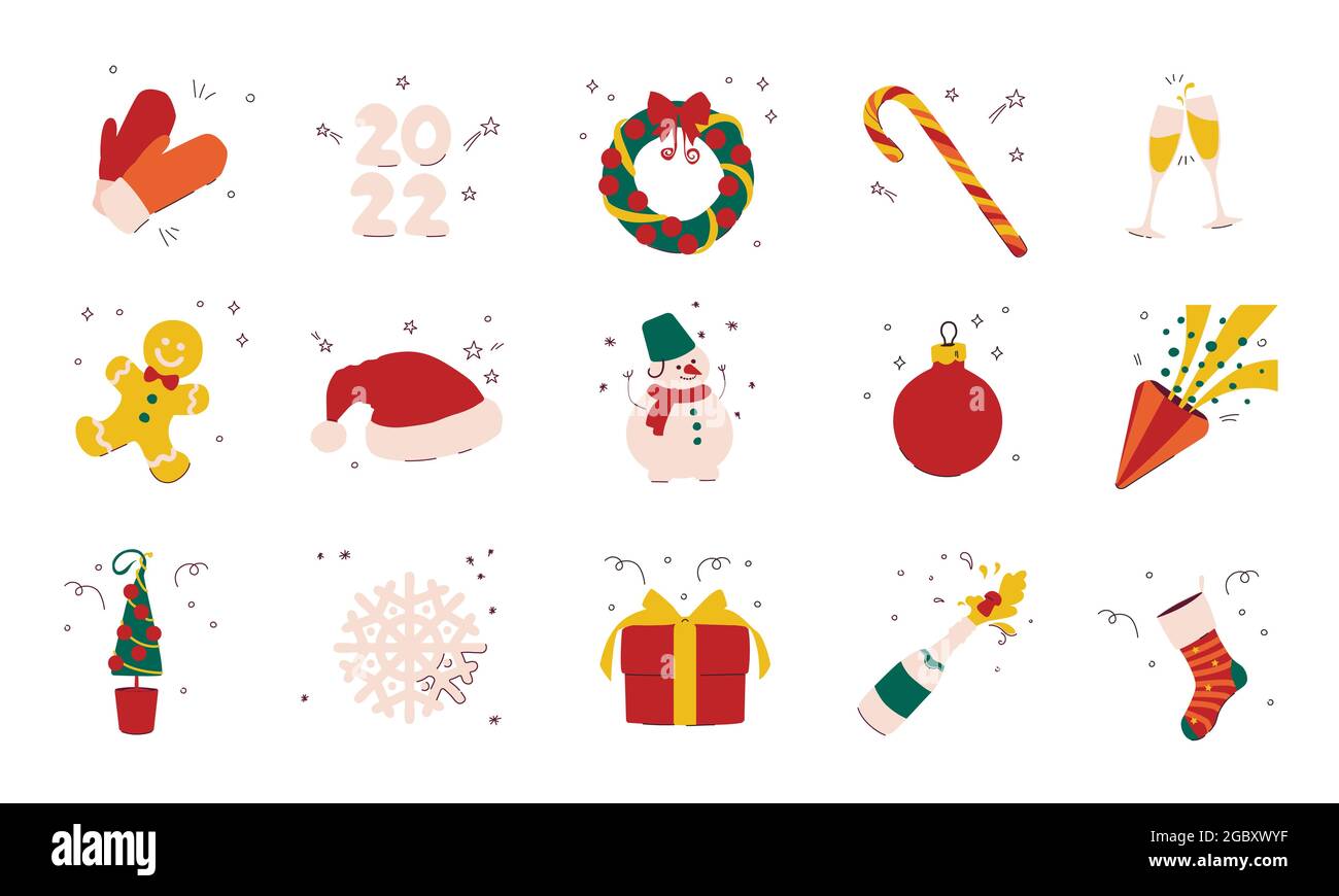 Snowflake icons Stock Vector Images - Alamy