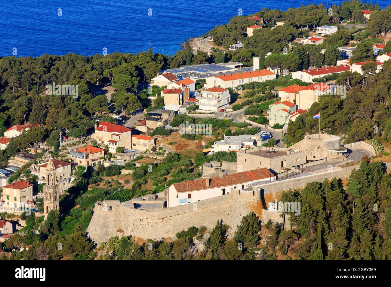 Panoramic view from Fort Napoleon across the Venetian Fort aka the ...