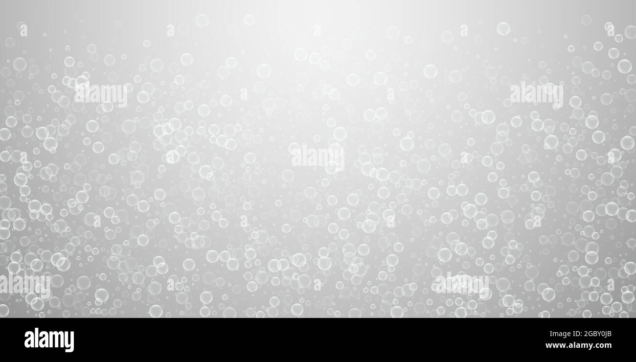 Soap bubbles abstract background. Blowing bubbles on light grey ...