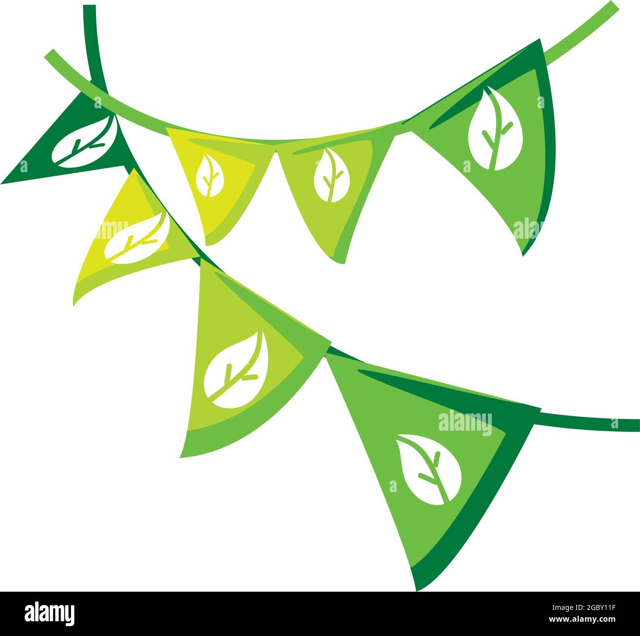 ecology bunting decoration Stock Vector Image & Art - Alamy