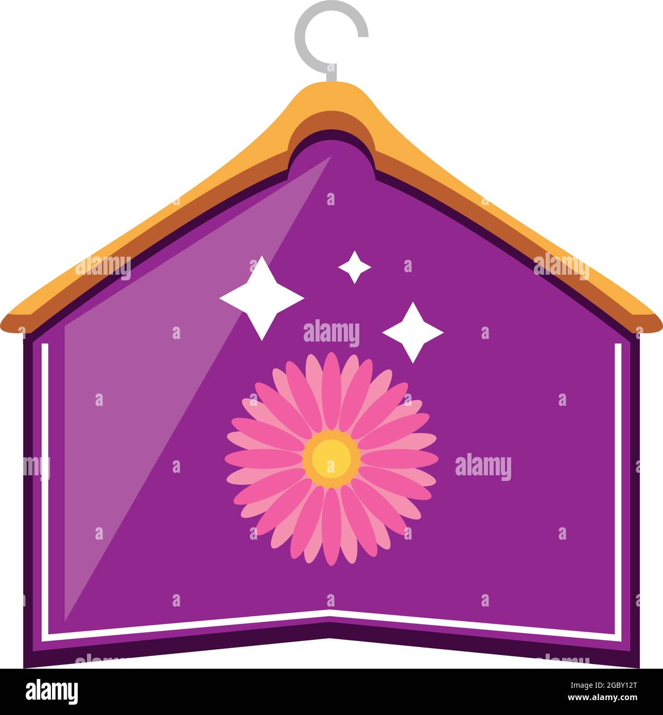 laundry hanger flower Stock Vector Image & Art - Alamy