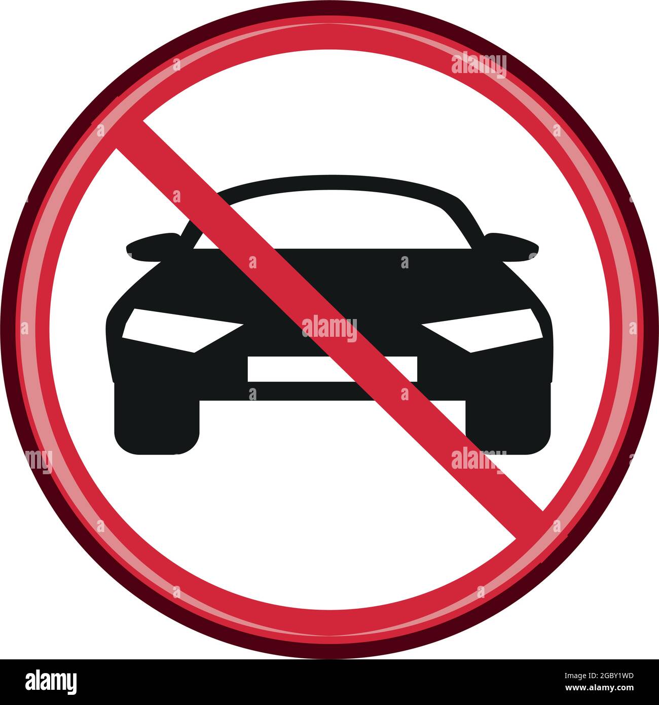 forbidden car traffic sign Stock Vector Image & Art - Alamy
