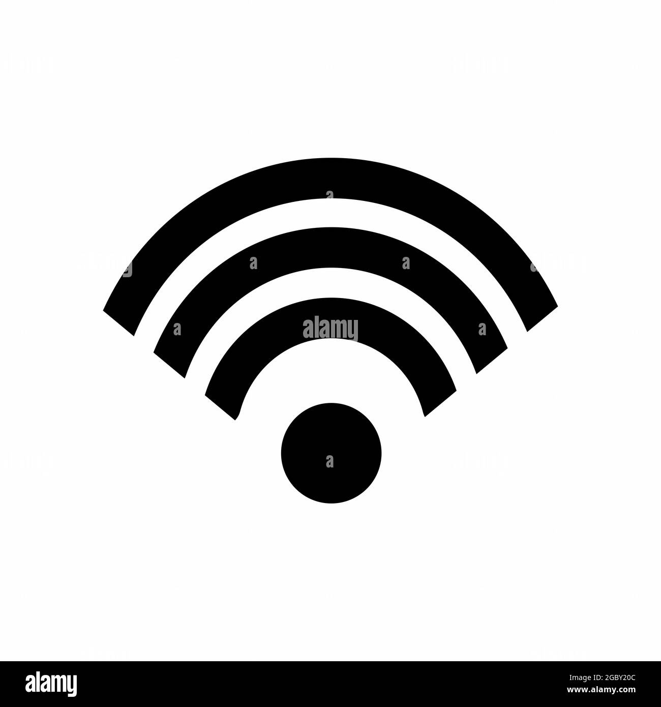 Vector Graphic of WiFi Connection - Black Style Stock Vector Image ...