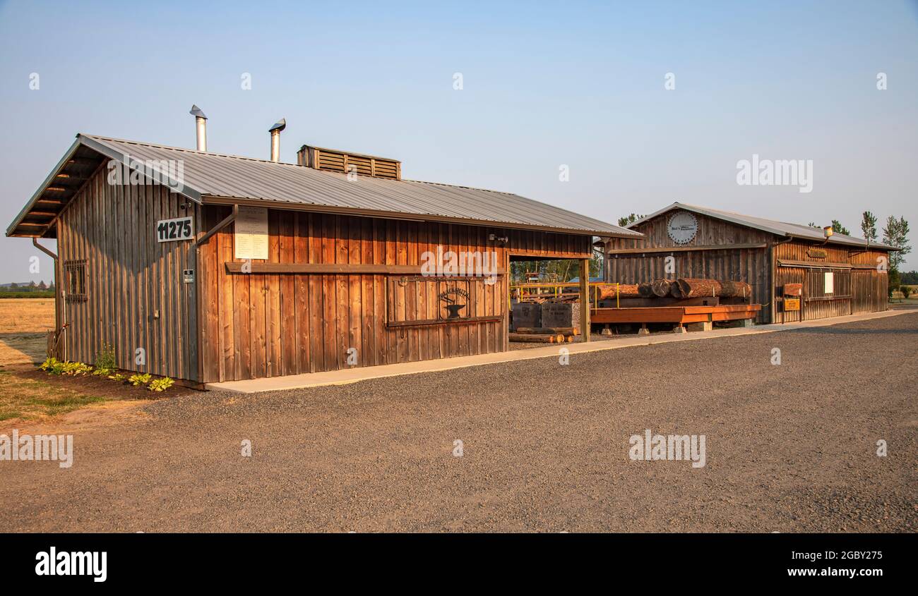 Historical museum of lumberjacks and blacksmith in Mcmnville Oregon ...