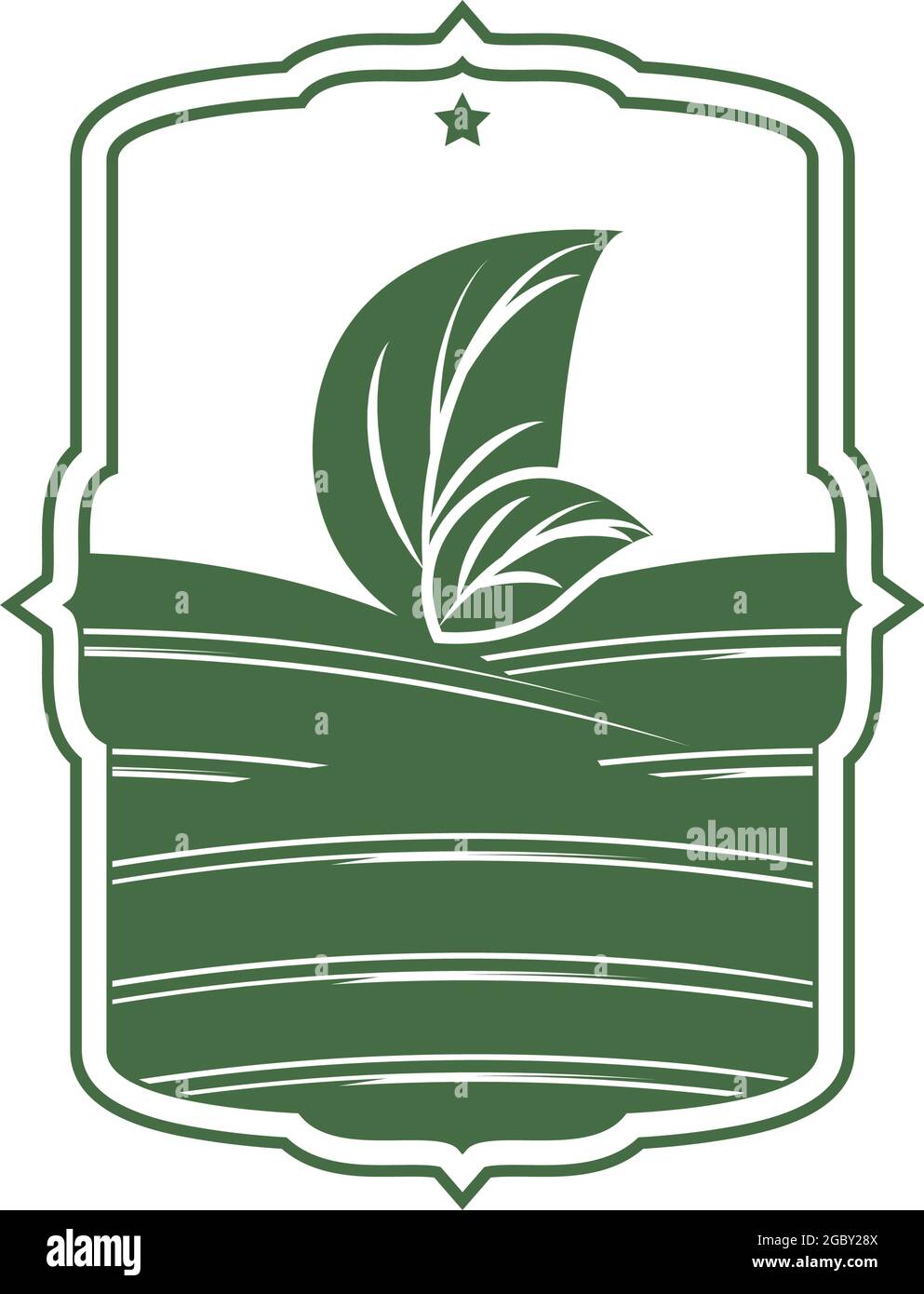 organic food emblem Stock Vector Image & Art - Alamy
