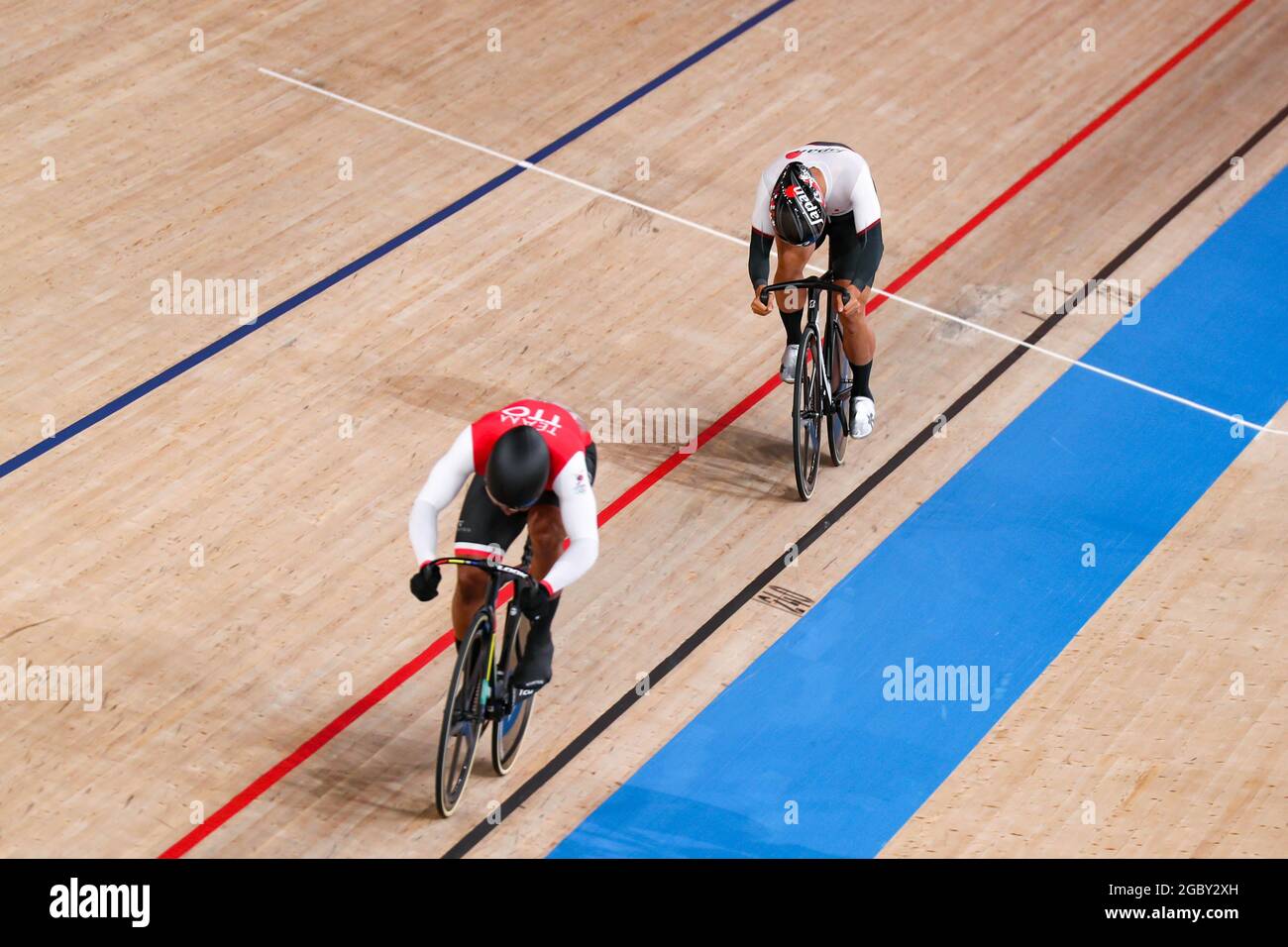 Shizuoka, Japan. 5th Aug, 2021. Paul Nicholas (TTO), Yuta Wakimoto (JPN ...