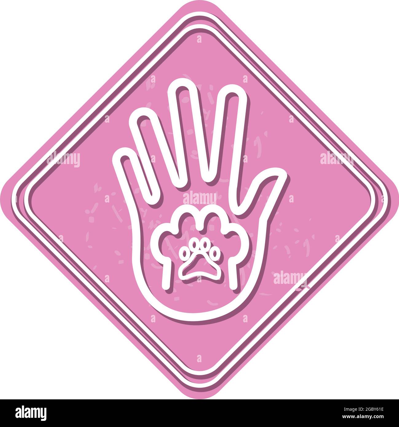 pet paw and hand Stock Vector Image & Art - Alamy