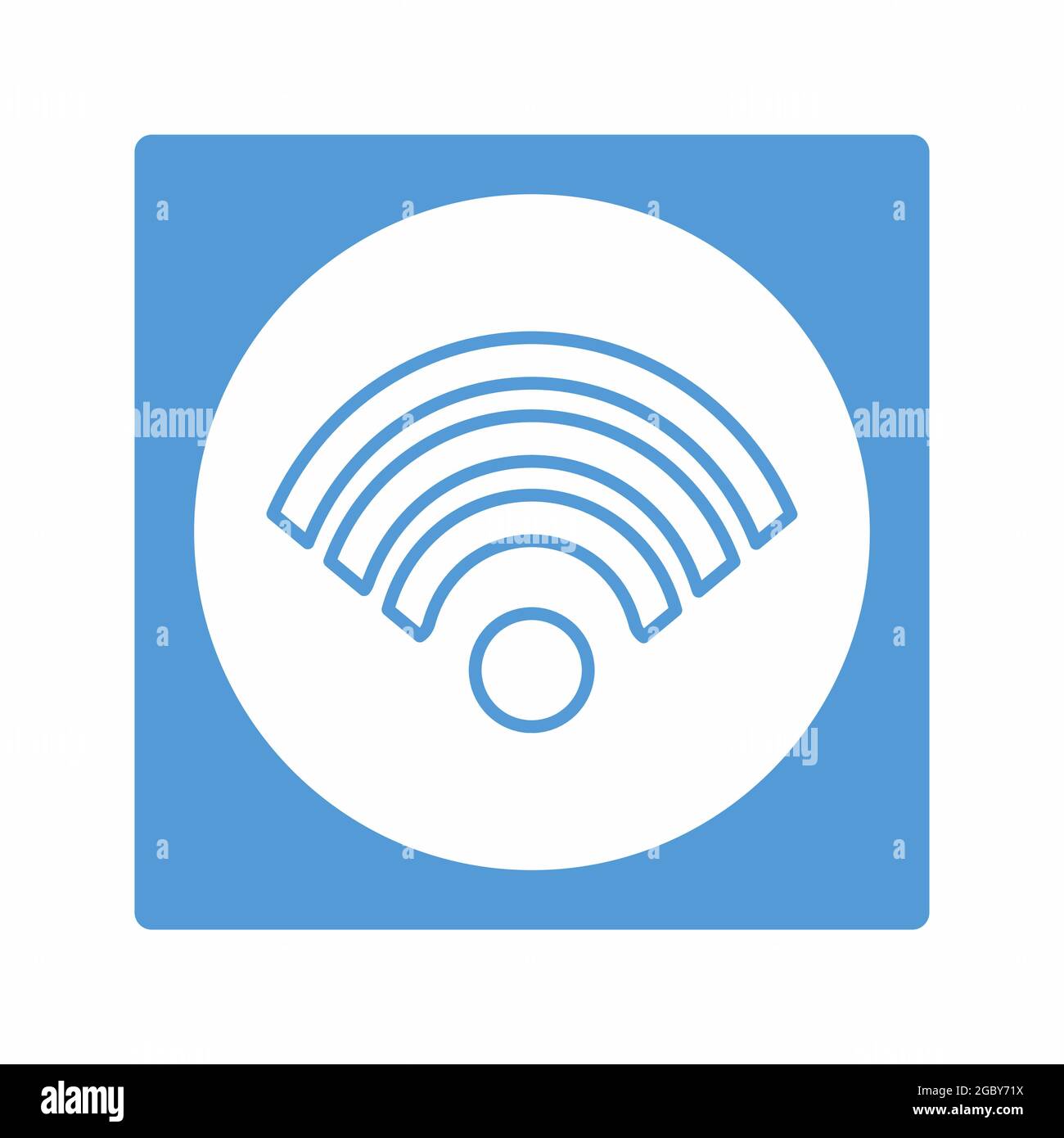 Vector Graphic of WiFi Connection - White Moon Style Stock Vector Image ...