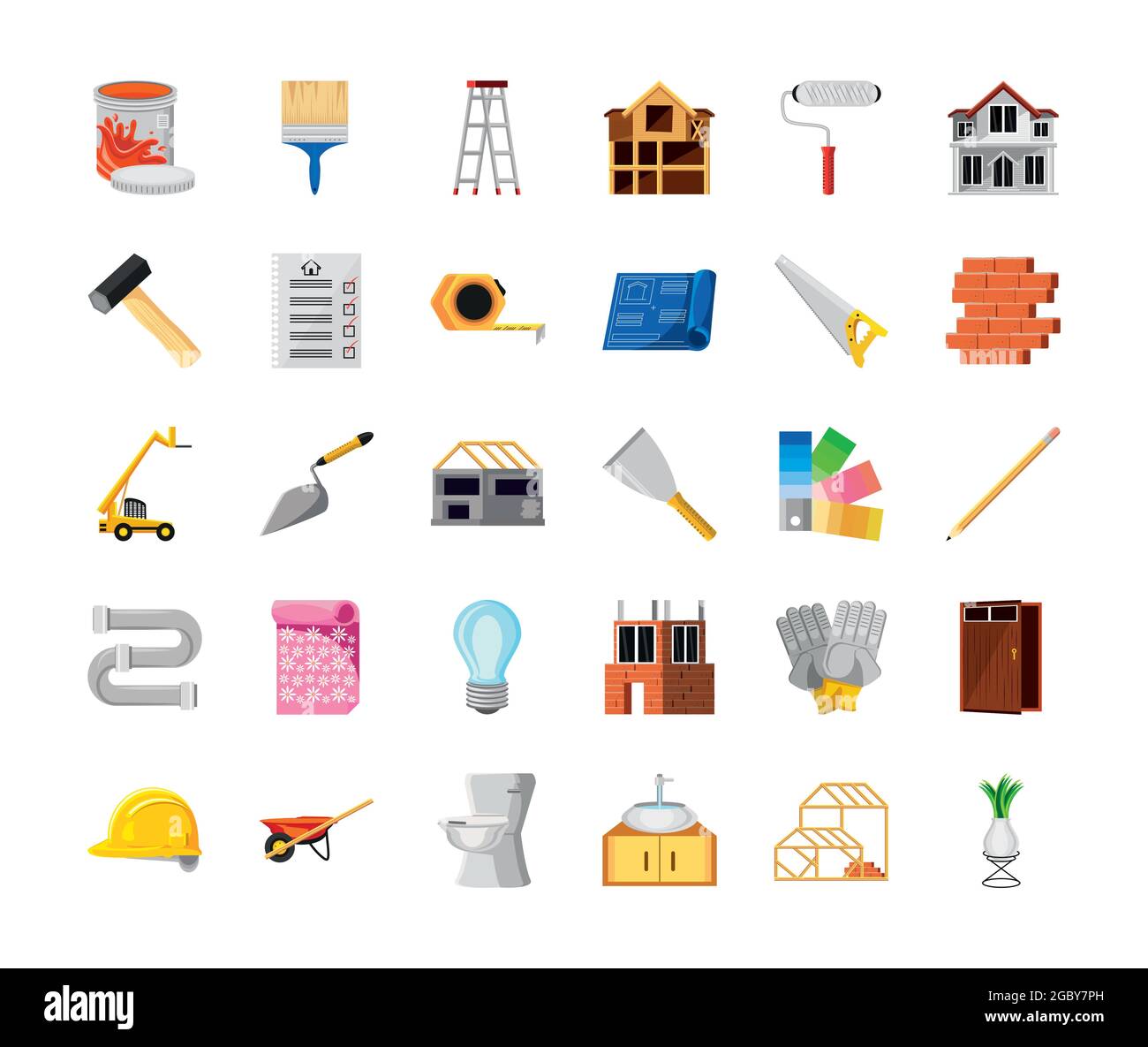 icons set home improvement Stock Vector Image & Art - Alamy