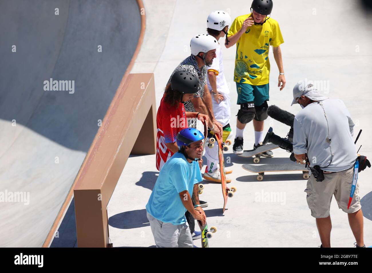 Tokyo, Japan. August 5th 2021: Dallas OBERHOLZER (RSA) lines up with ...