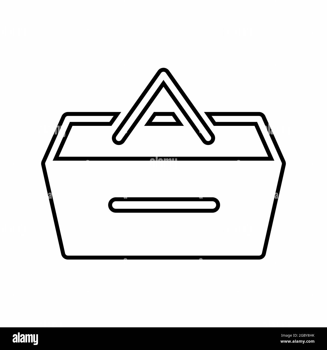 Vector Graphic of Lunch Basket - Line Style - Logo element illustration ...