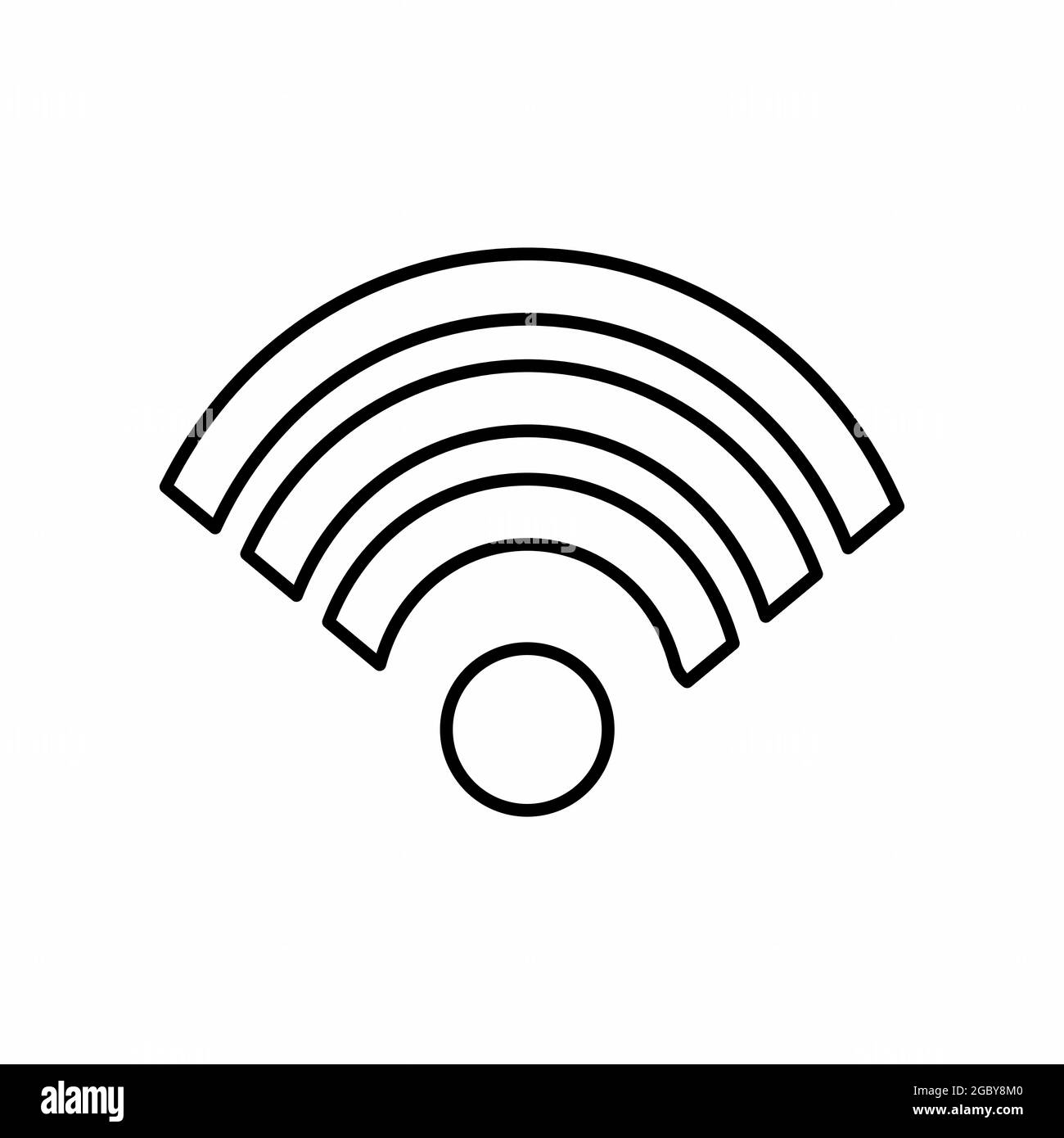 Vector Graphic of WiFi Connection - Line Style - project.art line icon ...