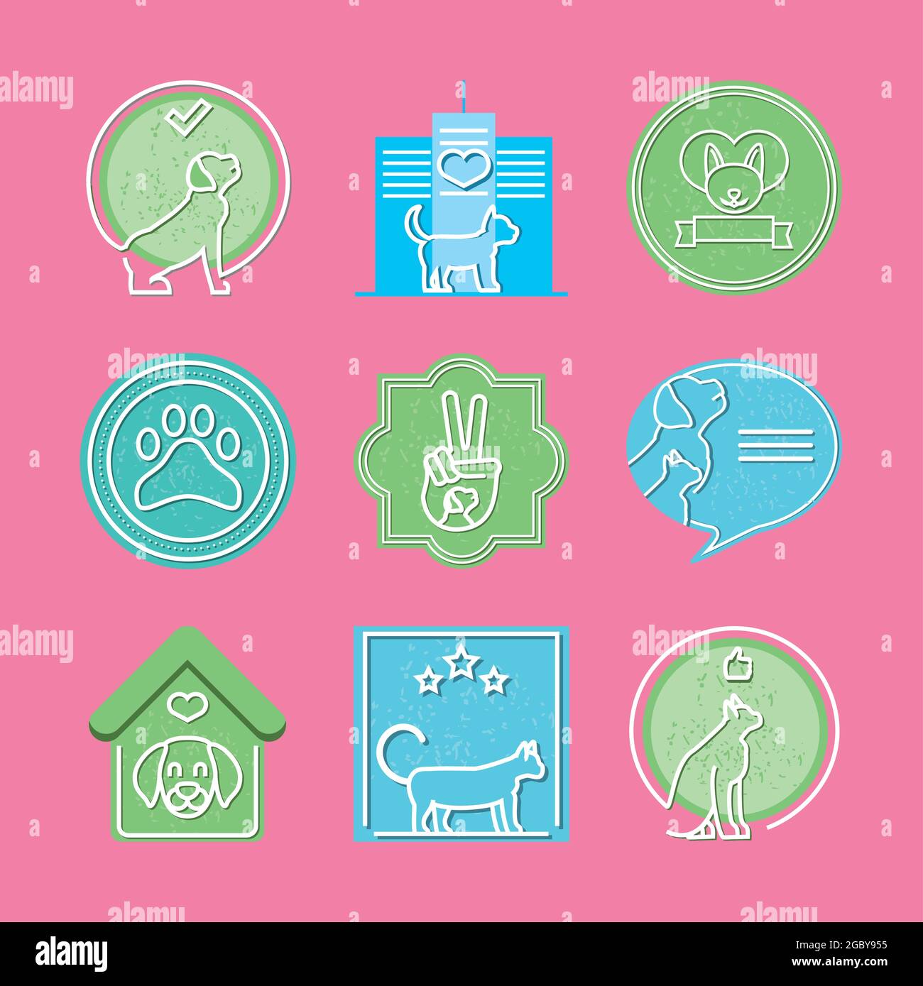 Vet approved sticker hi-res stock photography and images - Alamy