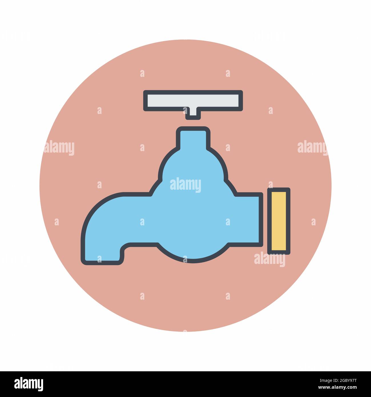 Vector Graphic of Tap - Colour Mate Style - drawing project.sketching ...