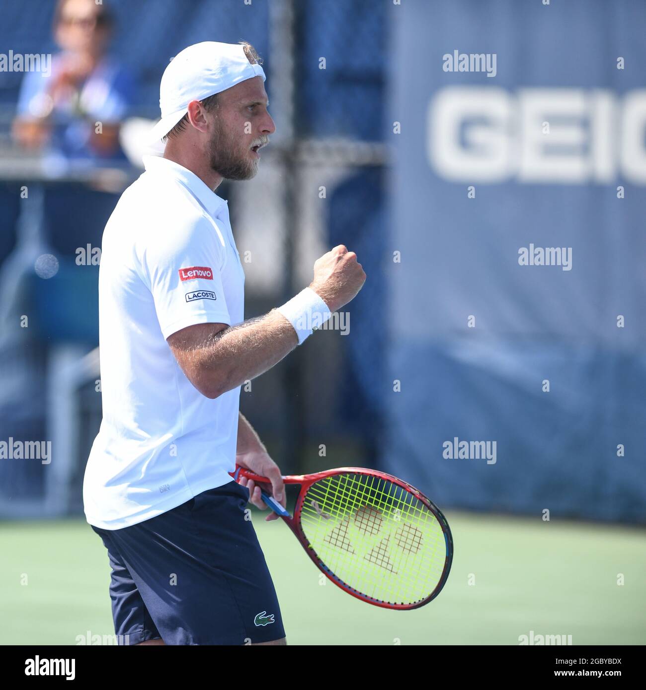 Washington, D.C, USA. 5th Aug, 2021. DENIS KUDLA pumps his fist during ...