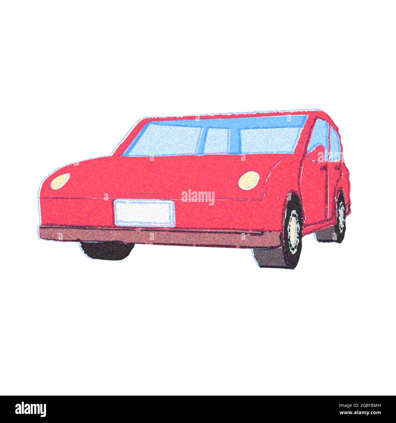Deformed Car.It is a watercolor touch Stock Photo - Alamy