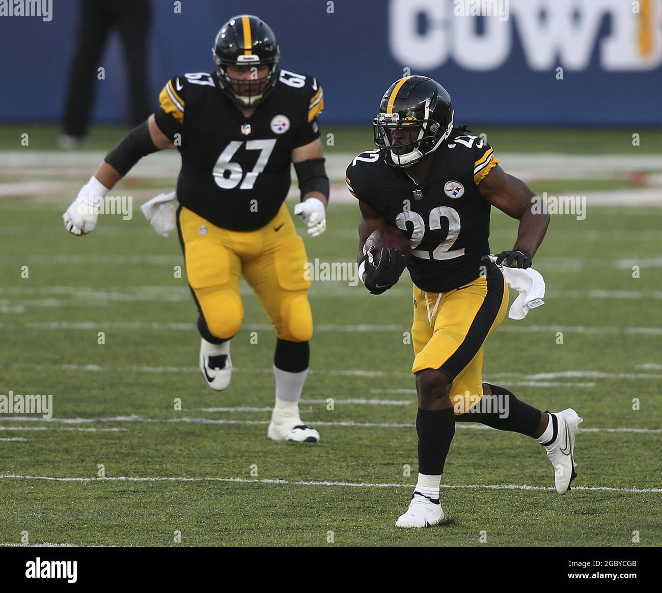Canton, United States. 05th Aug, 2021. Pittsburgh Steelers Najee Davis ...