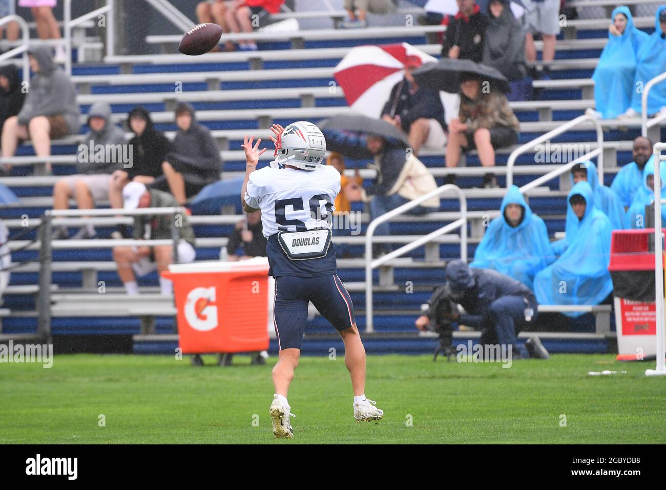Foxborough, Massachusetts, USA. August 5, 2021: New England Patriots ...