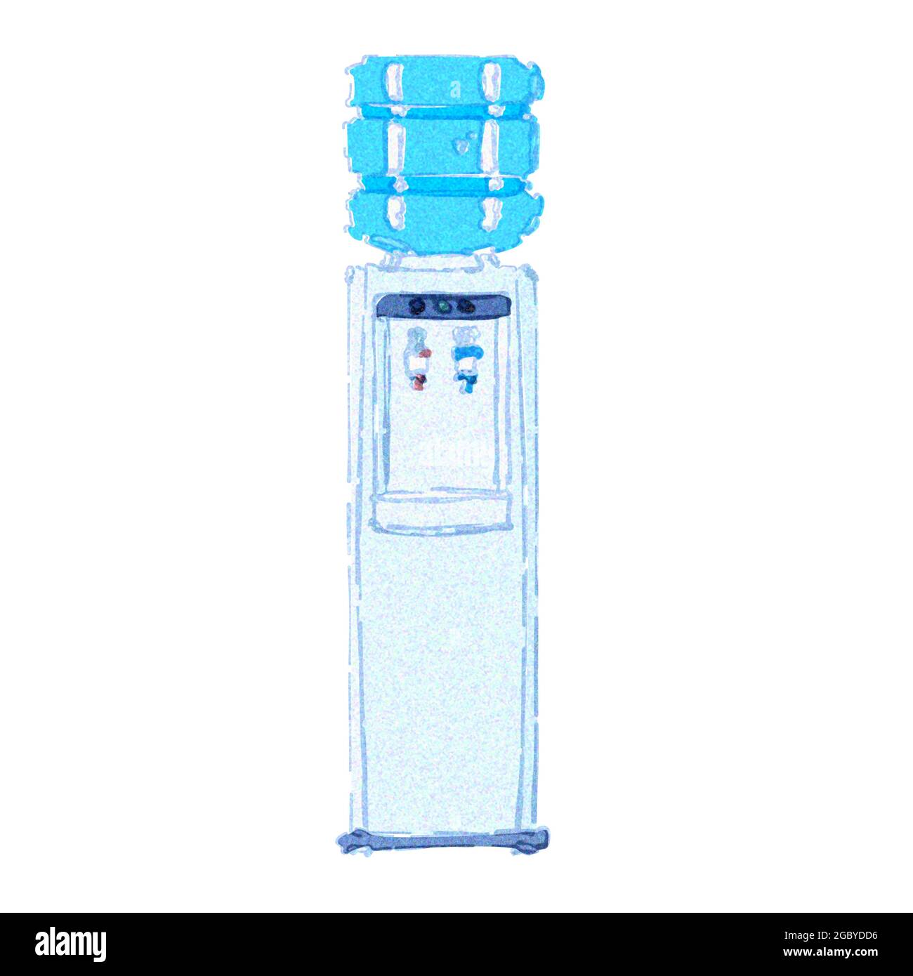 water dispenser.It is a watercolor touch Stock Photo - Alamy