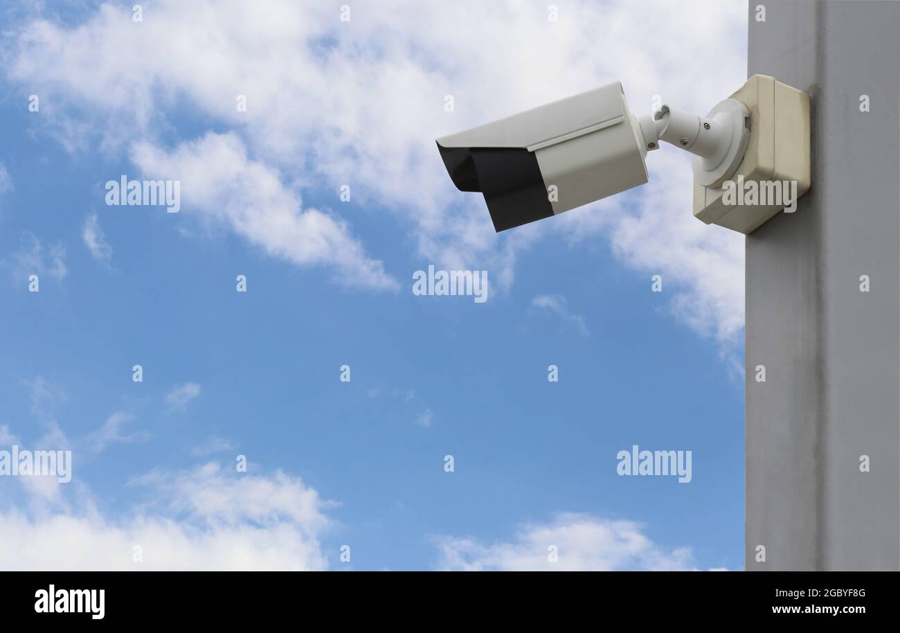 CCTV tool on blue sky background,Equipment for security systems and ...