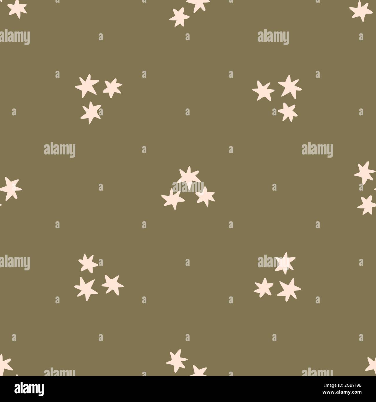 Seamless background night time stars gender neutral pattern. Whimsical ...