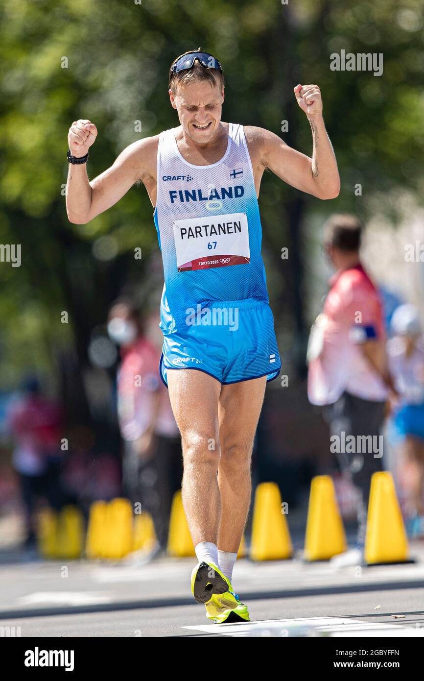 Hokkaido, Japan. 6th Aug, 2021. Veli-Matti Partanen (FIN) Race Walk ...