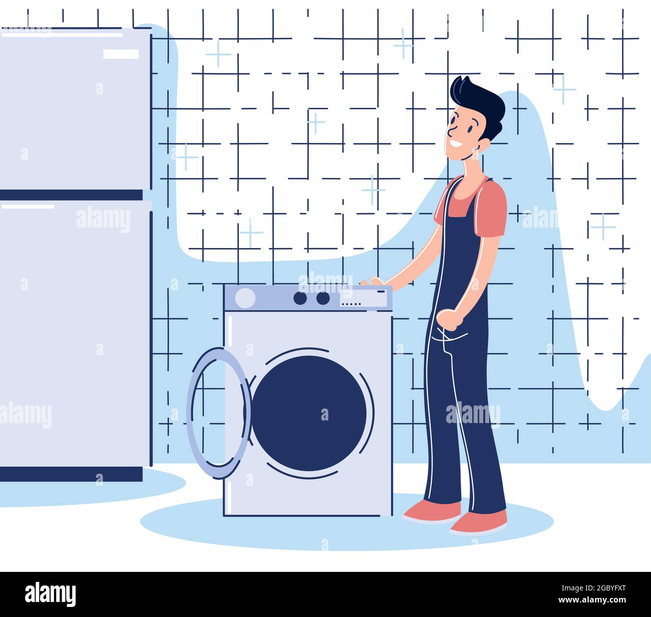 technical man worker Stock Vector Image & Art - Alamy