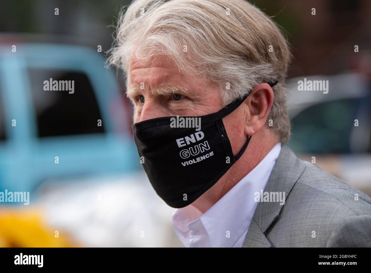 NEW YORK, NY – AUGUST 03, 2021: Manhattan District Attorney Cyrus Vance ...