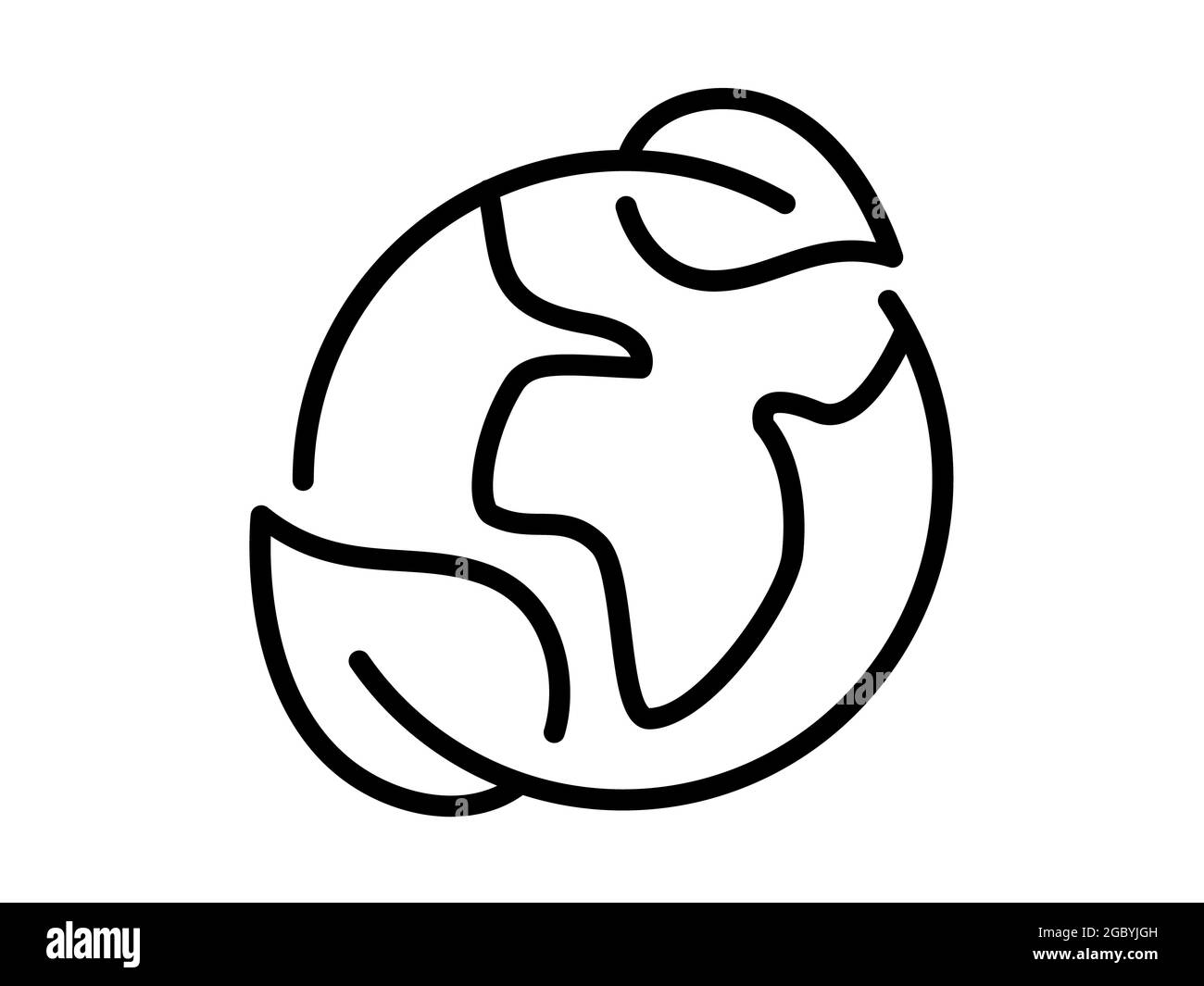 save earth's planet nature ecology environment single isolated icon ...