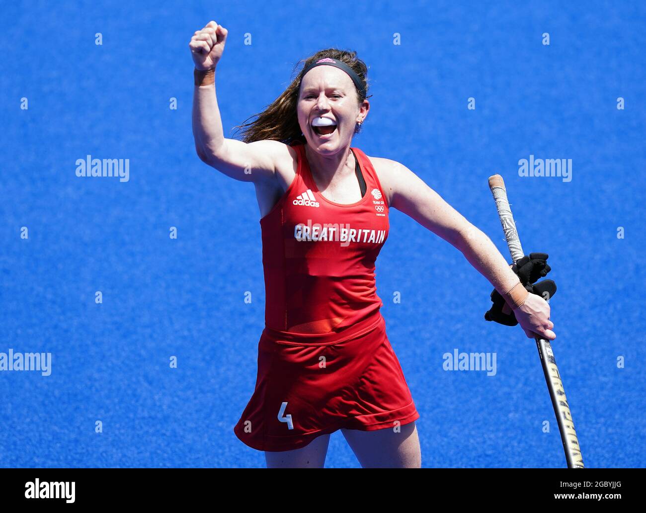 Great Britain's Laura Unsworth celebrate winning bronze in the Women's ...
