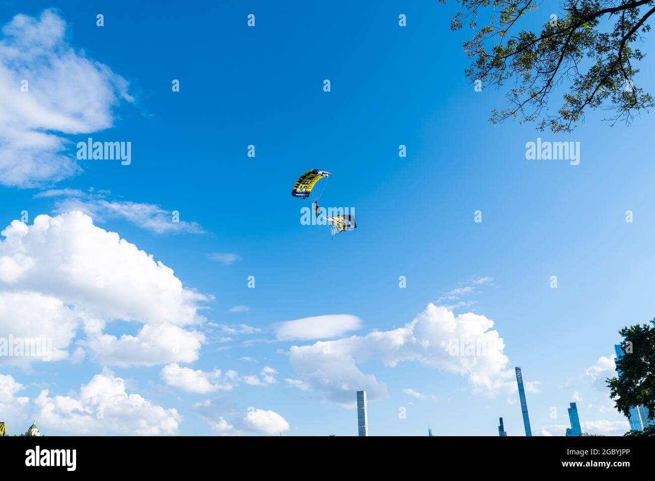 New York, NY - August 5, 2021: Members of United States Navy Parachute ...