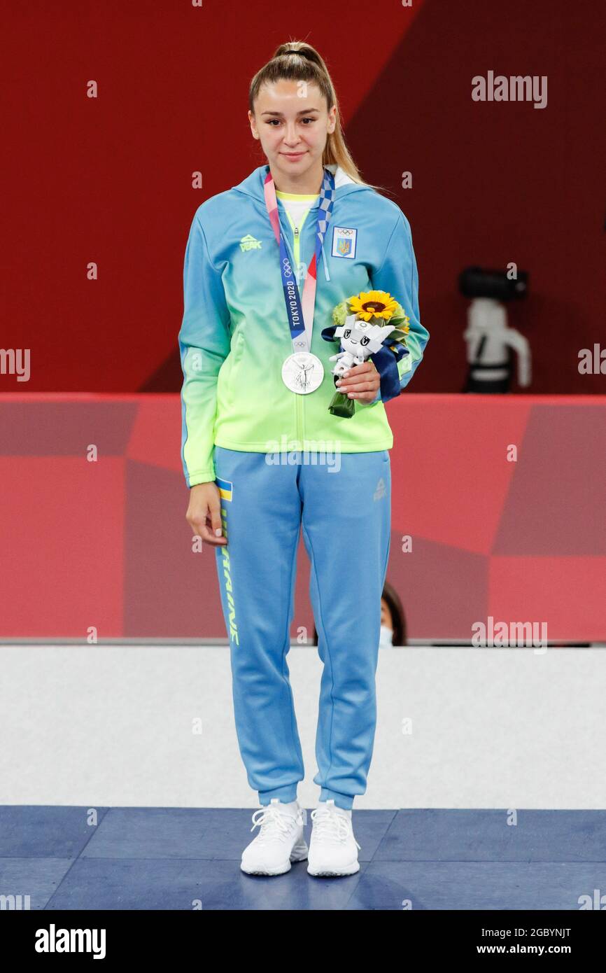 Tokyo, Japan. 5th Aug, 2021. Ukraine's ANZHELIKA TERLIUGA wins the ...